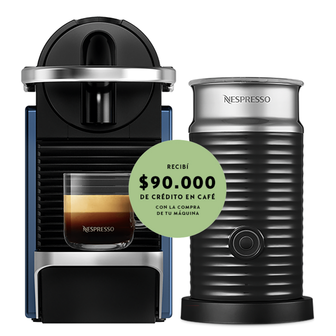 Cafetera Nespresso Pixie Blue con Aeroccino A3KD62-AR-BLNE-EI ...